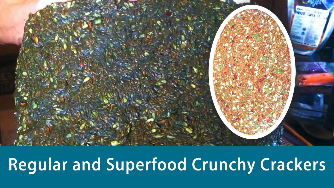 Regular and Superfood Crunchy Crackers - Earther Academy